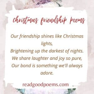 Christmas Friendship Poems to Share with Your Bestie