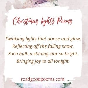 Light Up Your Holidays with Christmas Lights Poems