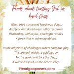 5 Poems about trusting God in hard times
